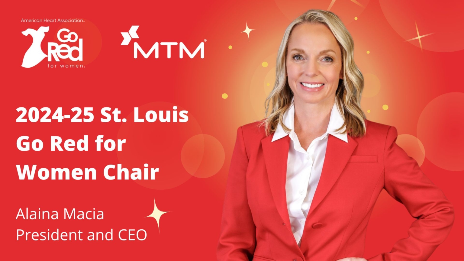 Alaina Macia to Lead the St. Louis Go Red for Women Movement - MTM, Inc.